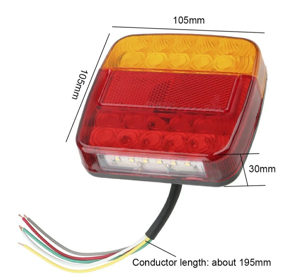 Фонари на прицеп Led лафет авто Газ Зил МТЗ подсветка габариты 12v-24V ...