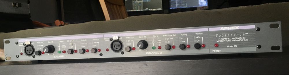 Aphex Tubessence 107 Pre amplificador a valvulas de dois canais Rio de ...