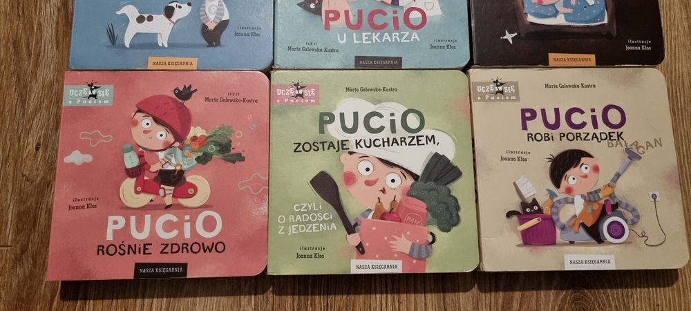 Pucio - zestaw 9 ksiażeczek o Puciu CZYLI O RADOSCI ZJEDZENIA ilssirst ...