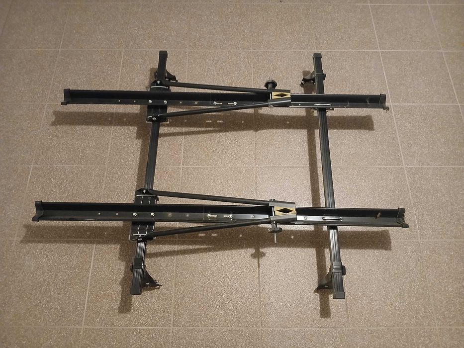 Bagażnik dachowy (relingi + 2x bagażnik rowerowy) mocowanie typu RAKI ...