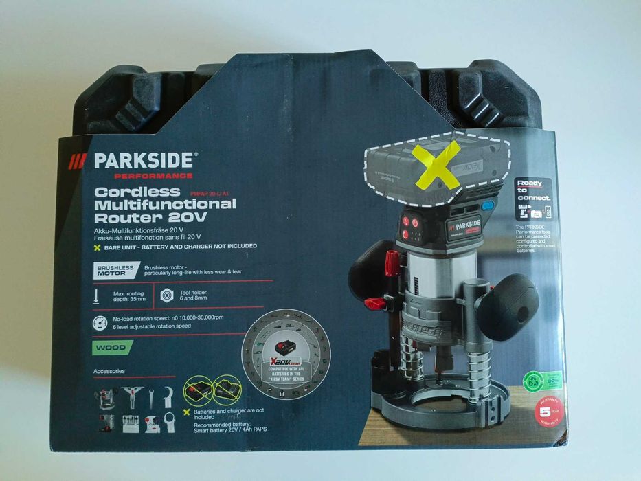 NOWA frezarka 3w1 20 V, Parkside Performance PMFAP 20-Li A1 Warszawa ...