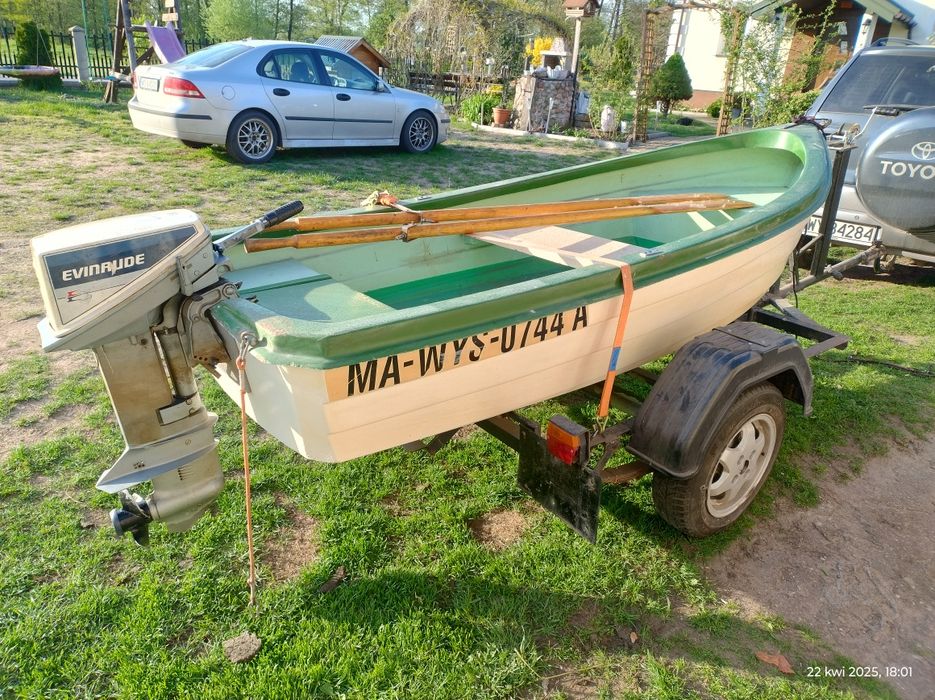 Łódka wędkarska z silnikiem 9.9km. Nury • OLX.pl