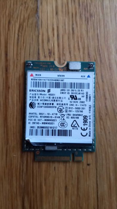 4G модем Ericsson N5321 для ноутбука HP Dell Lenovo M.2 04w3842: 550 грн. - Аксессуары для ...