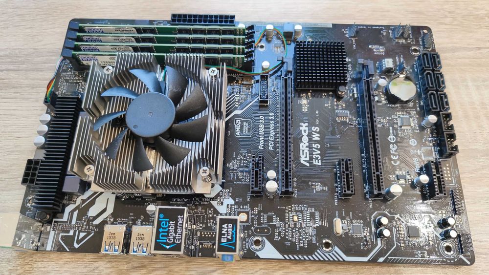 Płyta główna Asrock E3V5 WS, Intel Xeon 1220v5 3GHz, 64GB Ram DDR4 Warszawa Bielany • OLX.pl