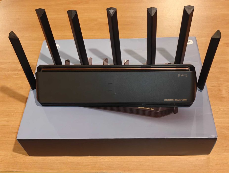Router xiaomi BE7000 wifi 7 com portas 2.5Gb, USB 3.0 e NFC Chamusca E ...
