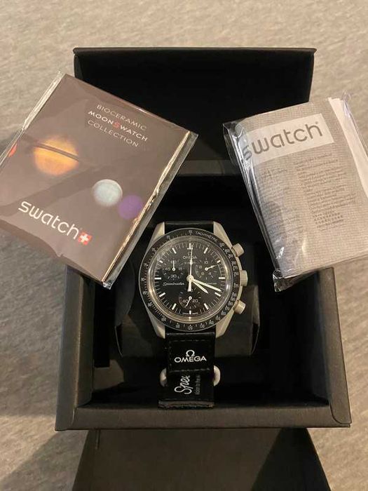 Omega x Swatch Moon SO33M100 - Sklep Internetowy Poznań Grunwald • OLX.pl