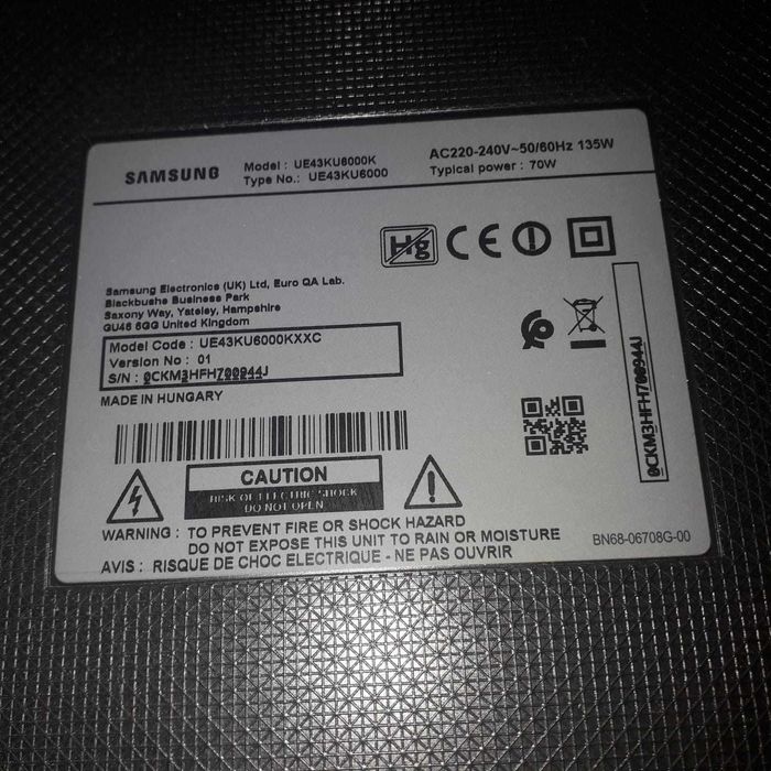 TV Samsung 43 polegadas Perafita, Lavra E Santa Cruz Do Bispo • OLX.pt