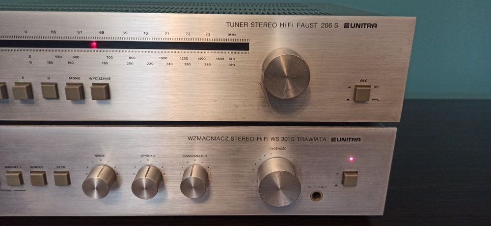 Wzmacniacz WS 301 S Trawiata + tuner Faust 206 S UNITRA Ruda Śląska ...