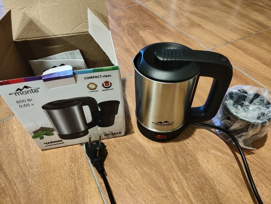 Чайник електричний компактний monte mt-1819: 400 грн. - Електрочайники Київ на Olx