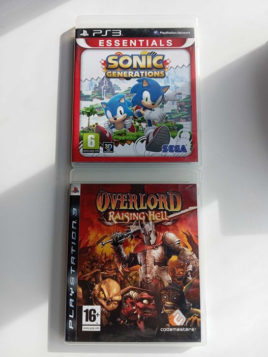 Sonic generations + Overlord raising hell, PS3 PlayStation 3 Baguim do ...