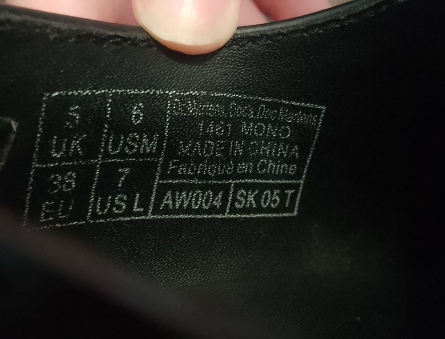 Dr martens 1461 mono black: 550 грн. - Інші черевики Степне на Olx