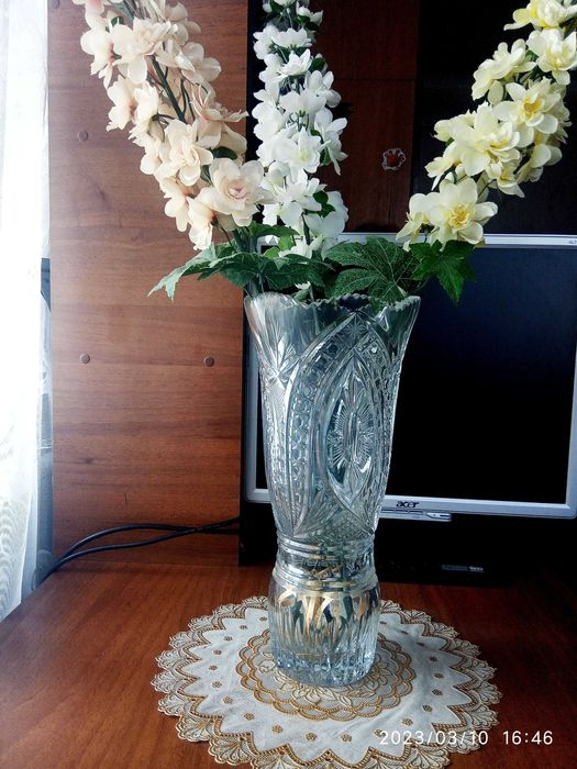 Хрустальна ваза часів СССР 500 грн Посуд кухонне приладдя Глеваха на Olx