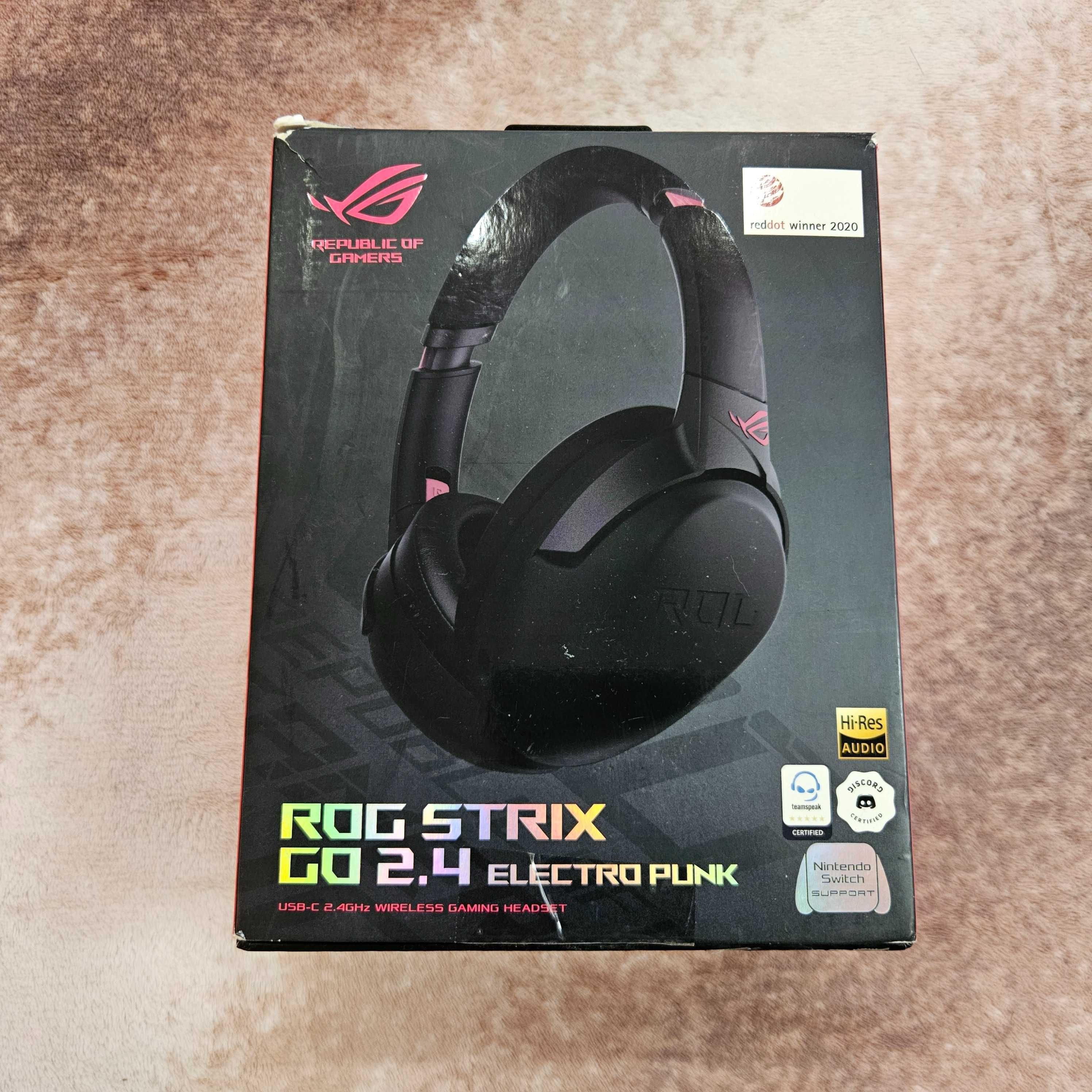 Игровые беспроводные наушники ASUS ROG Strix Go 2.4 ELECTRO PUNK: 4 500 ...