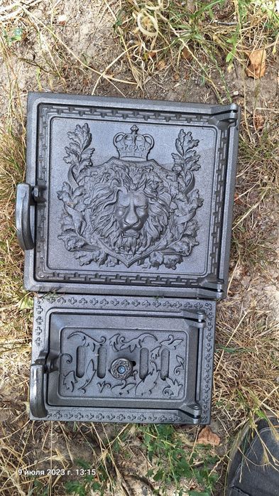 Дверцята чугунні,для плити,печі,грубки.барбекю.топка і піддувало.: 1 ...