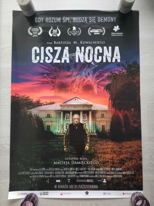 Plakat kinowy z filmu Cisza nocna Maciej Damięcki Będzin Śródmieście • OLX.pl