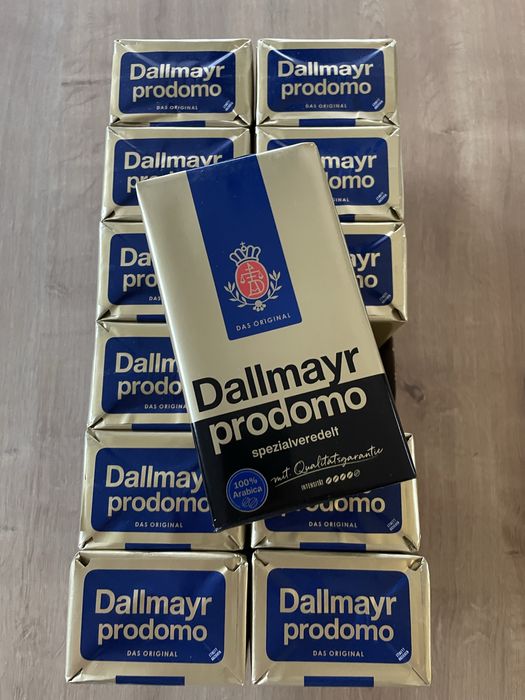 Dallmayr Prodomo kawa mielona oryginalna 100% Arabica Niemcy 24 szt ...