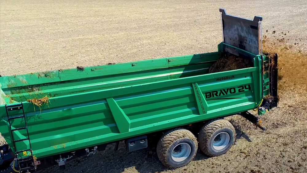 Rozrzutnik obornika METAL-TECH BRAVO 24 M3 20 TON Mirosławiec • OLX.pl