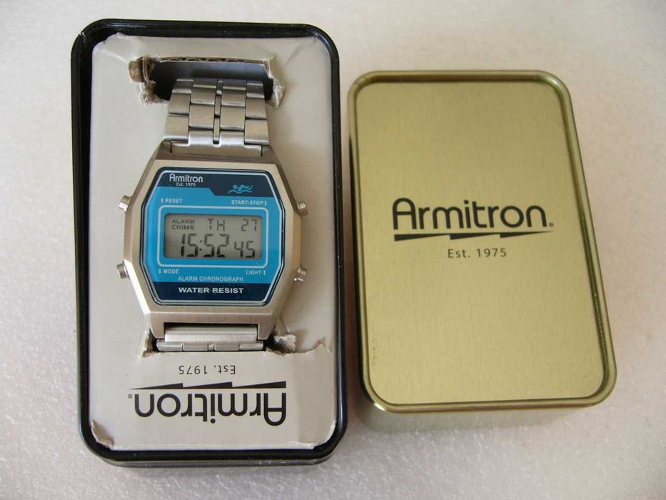 Zegarek elektroniczny vintage Armitron stainless steel Warszawa ...