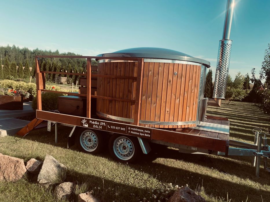 Mobilna Balia SPA Ruska Bania Jacuzzi na kołach wynajem Toruń • OLX.pl