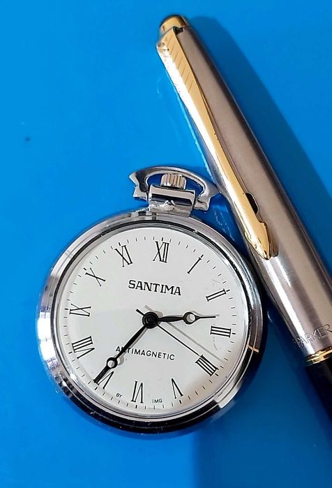 Relógio de bolso marca SANTIMA antimagnétic, antigo Tarouca E Dálvares ...