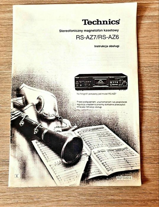 Technics RS-AZ7/RS-AZ6 polskojęzyczna instrukcja obsługi magnetofonów Buk • OLX.pl