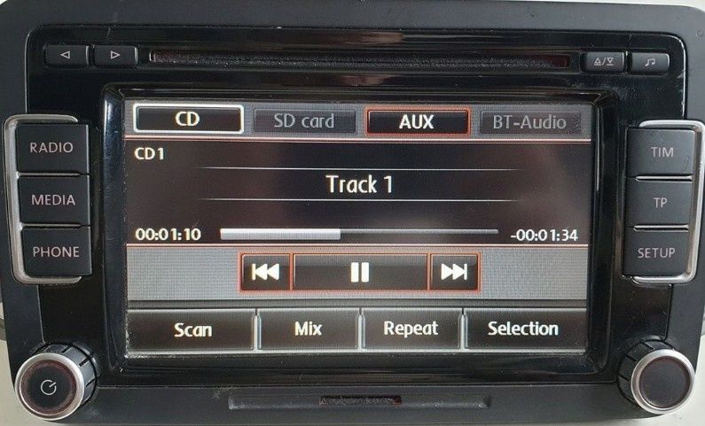 Radio VW Passat Caddy Touran Golf Polo T5 T6 Amarok Bora SEAT Rcd 510 Świdnica • OLX.pl