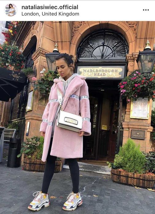 Bizuu futro Jazona płaszcz futerko kożuszek kożuch rozm. S różowy nowy ...