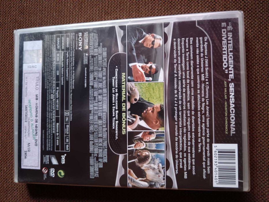 Filme dvd original - mib homens de negro - selado Águas Santas • OLX.pt