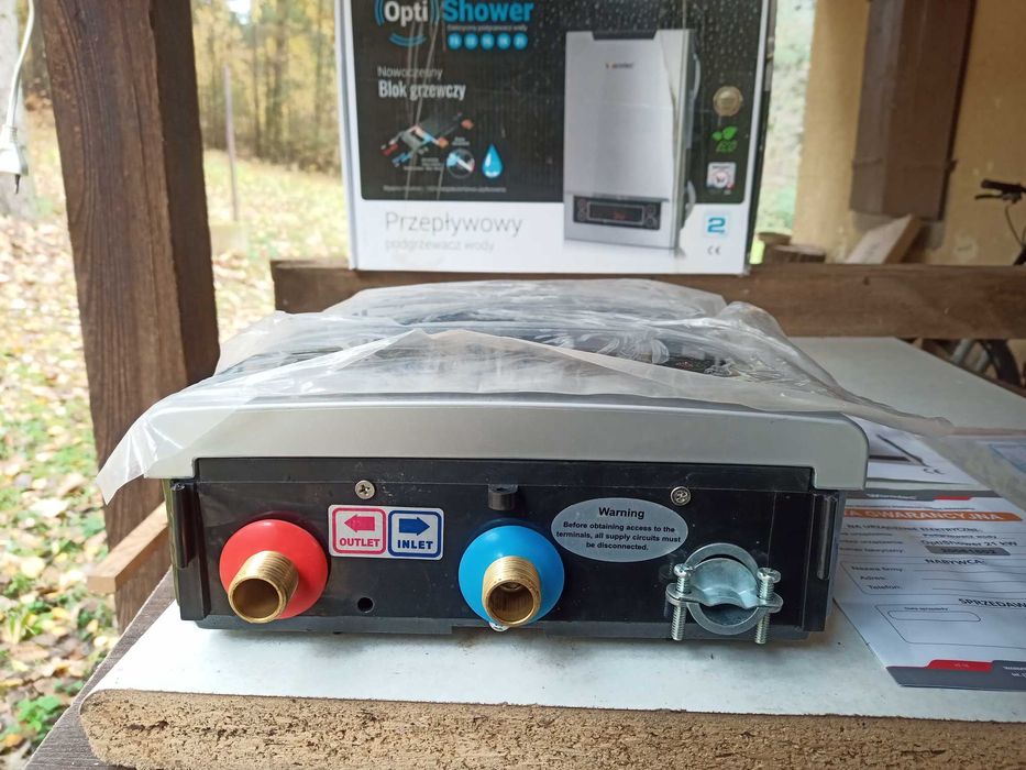 Przepływowy podgrzewacz wody WARMATEC OPTI Shower 21kW Warszawa Mokotów ...