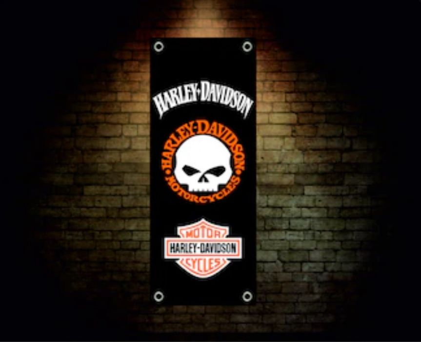 Baner plandeka Harley-Davidson 150x60cm motor Miechów • OLX.pl