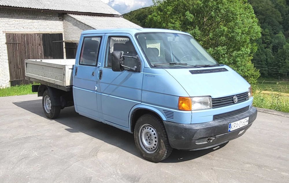 Volkswagen Transporter Syncro T4 4x4 blokada 2001 Doka 2,5 TDI ma moc ...