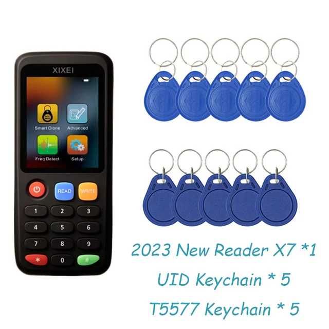 Czytnik programator kart XIXEI X7 NFC RFID duplikator kart brelok tag ... Czytnik programator kart XIXEI X7 NFC RFID duplikator kart brelok tag ...