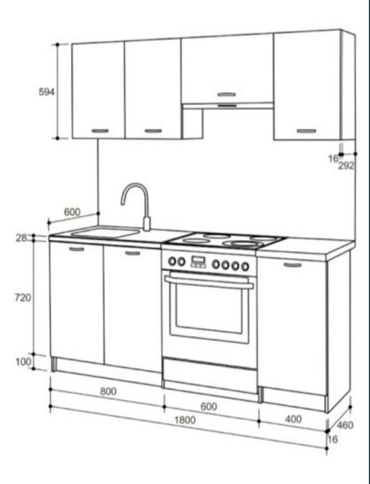 Кухня Кухонні меблі бюджетні кухні кухонний гарнітур 4 500 грн Кухонні меблі Київ на Olx
