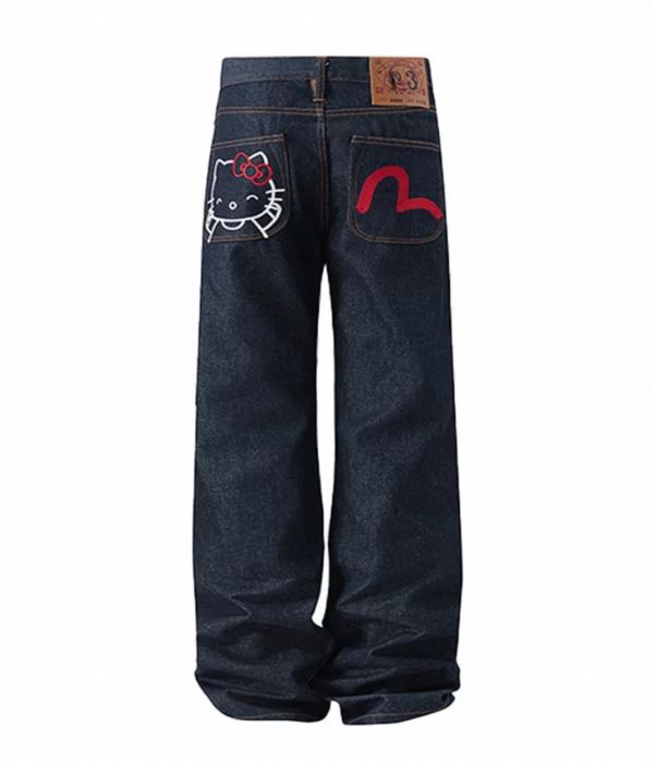 Джинси evisu hello Kitty: 5 000 грн. - Прямі джинси Ярмолинці на Olx