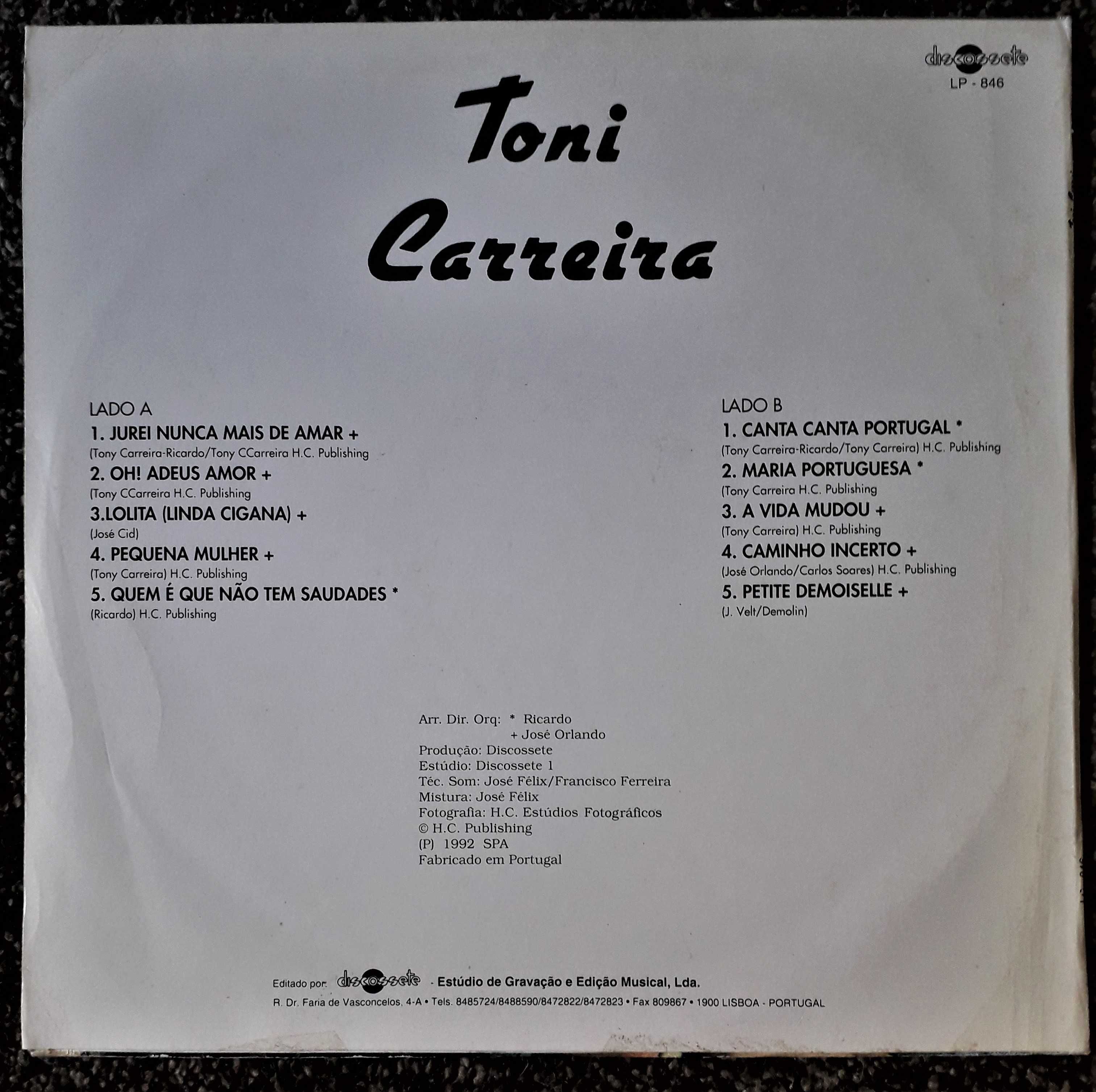 Disco vinil raro e cassete de Tony ( Toni ) Carreira Oeiras • OLX Portugal Disco vinil raro e cassete de Tony ( Toni ) Carreira Oeiras • OLX Portugal
