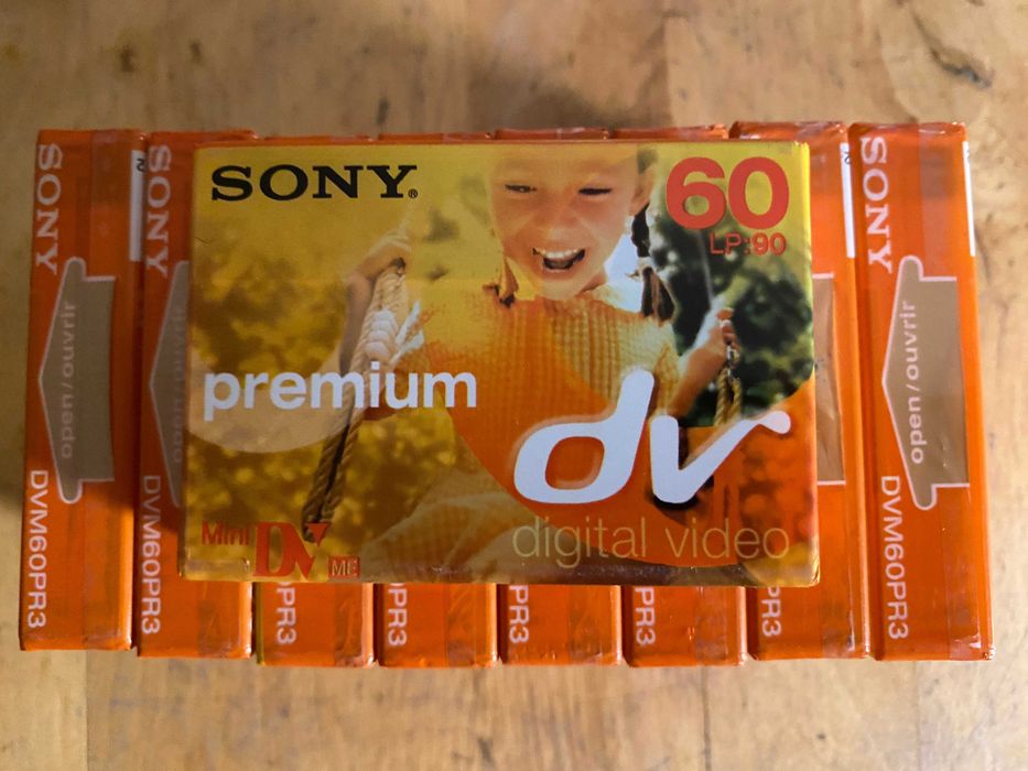 9 NOWYCH kaset video do kamery: SONY mini DV 60 min LP 90 mi Zgierz ...