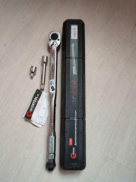 Динамометрический ключ 1/2 переходник 1/2 ×3/8 INTERTOOL XT- 9007: 990 грн. - Ручний інструмент ...
