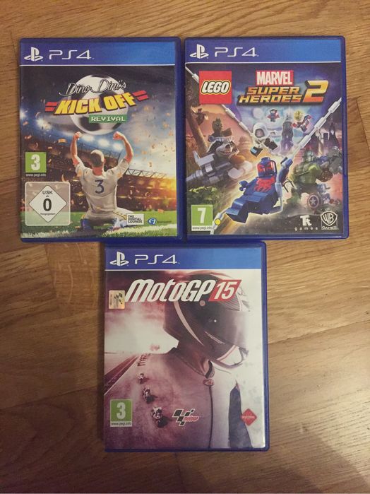 PS4 lego/ MotoGP15/ kick Off Lumiar • OLX Portugal
