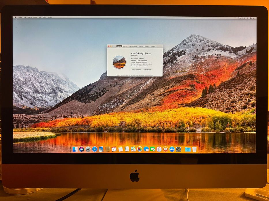 Apple iMac 27" A1312 mid 2011 i5 28GB RAM 500MB SSD Warszawa Bemowo ...