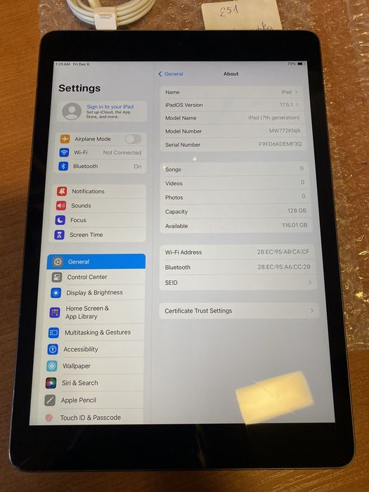 Apple iPad 7 128GB space grey Warszawa Żoliborz • OLX.pl