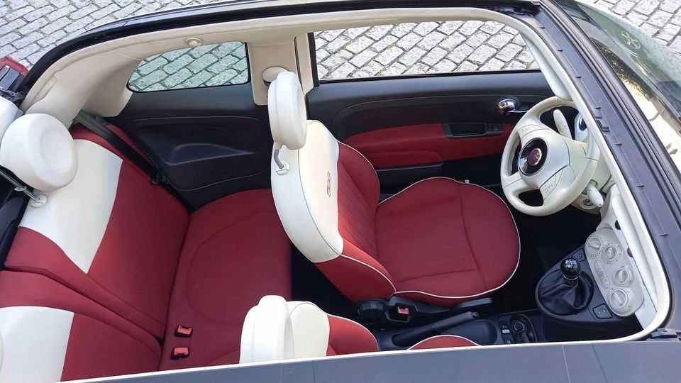 Fiat 500 C cabrio capota eletrica A/C Nacional Paranhos • OLX Portugal