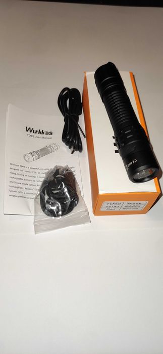 Latarka Led Wurkkos TD02 2000 Lm ładowanie USB-C 3000mAh Kraków Bieżanów-Prokocim • OLX.pl