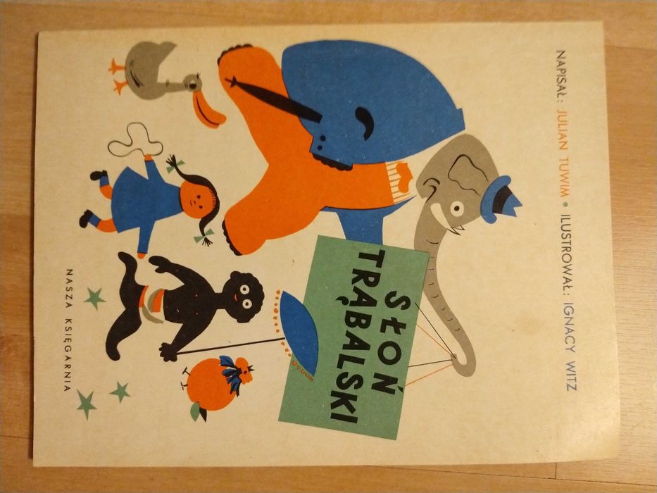 Słoń Trąbalski Julian Tuwim ilustracje Ignacy Witz wydanie 1965 r Łódź ...
