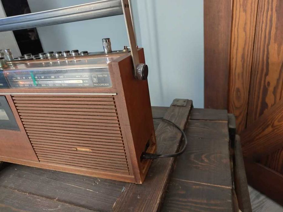 Stern Recorder R160, drewniana skrzynka, lata 70-te Gorzupia • OLX.pl