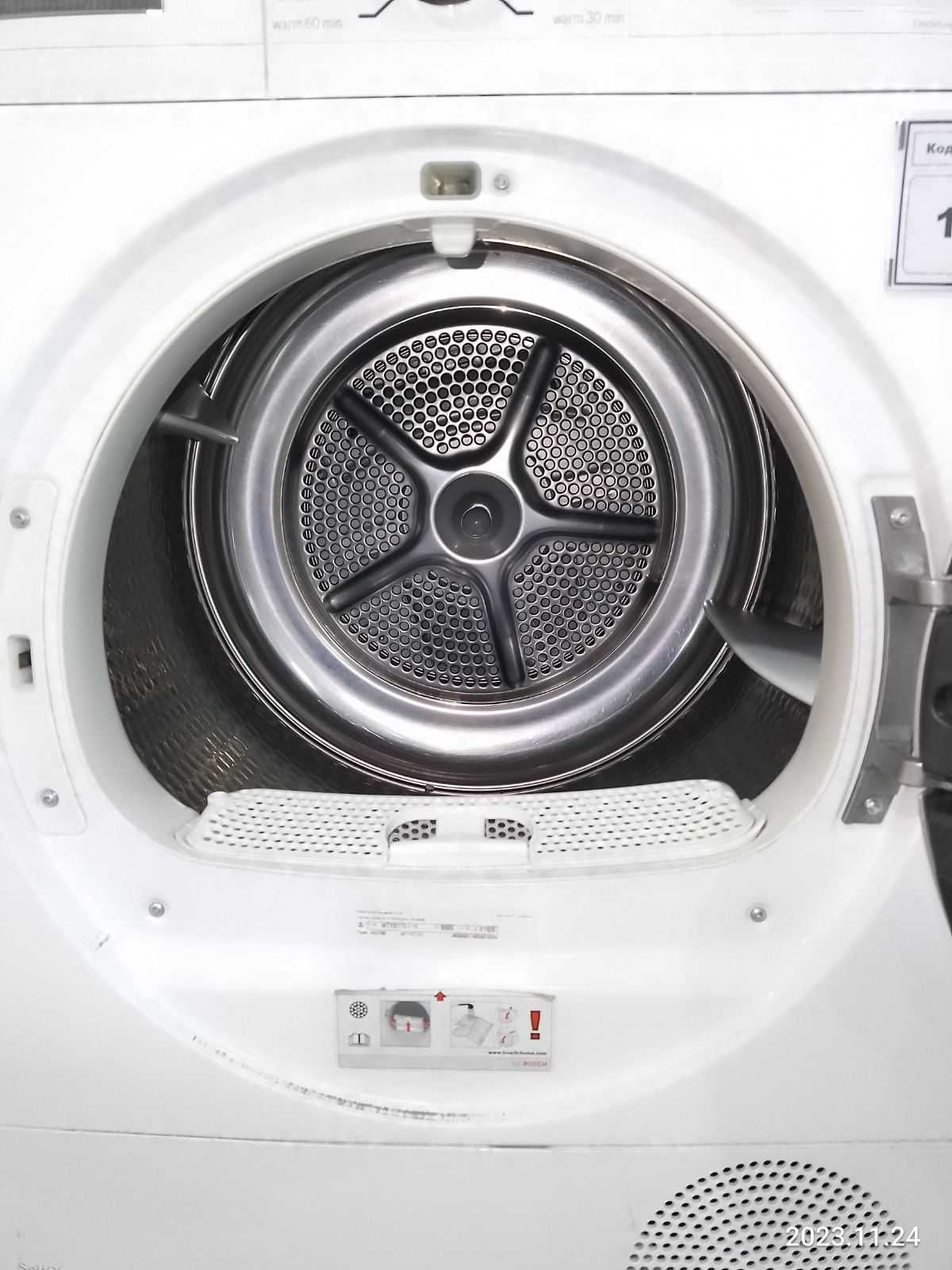 Сушильная машина тепловой насос 8кг, 14 пр А++ белая Bosch WTY87701/16: ...