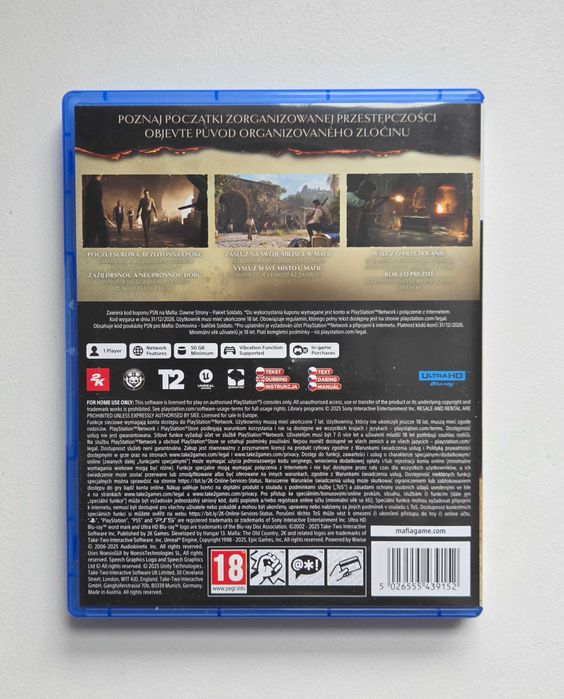 Mafia The Old Country PS5 + Free Ride Update Kraków Dębniki • OLX.pl
