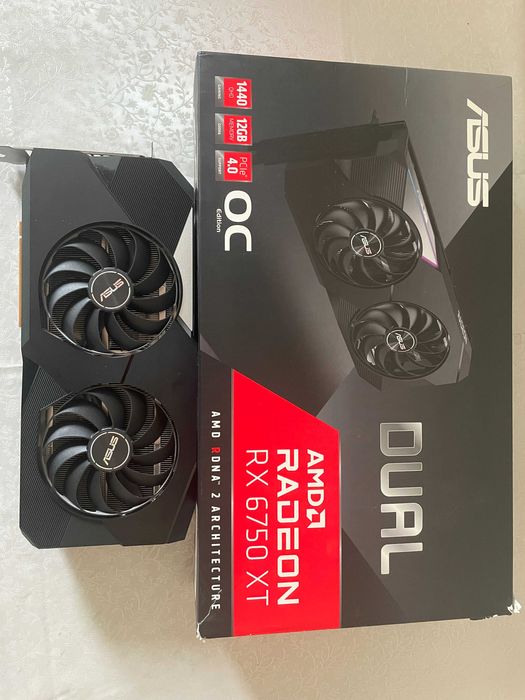 Видеокарта Asus Dual rx6750xt OC 12gb: 13 500 грн. - Комплектуючі та ...