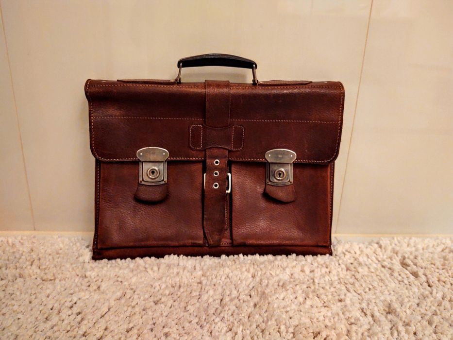 Torba skórzana tornister neseser antyk vintage retro klasyk Racula • OLX.pl