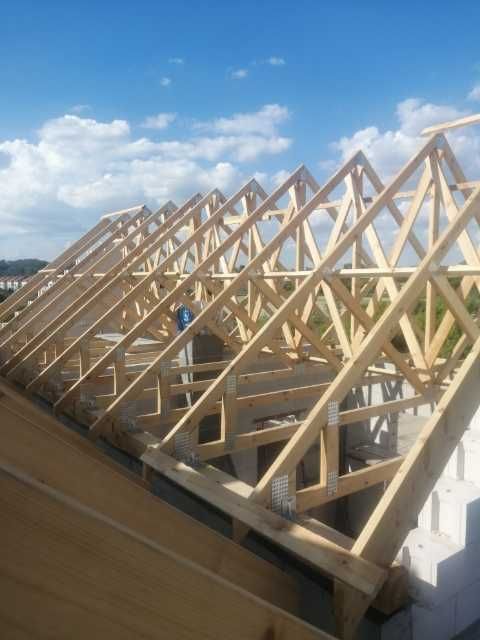 Wiązary dachowe MiTek C24 na blachy kolczaste, bindry Ostrołęka • OLX.pl