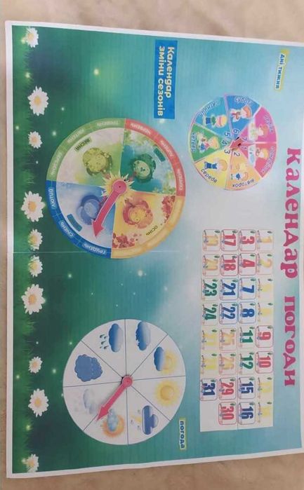 Лепбук,лэпбук, lapbook, календар погоди, інтерактивна папка: 150 грн ...